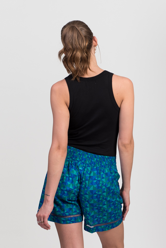 Chini Shorts - Triangle Blue - OM Designs