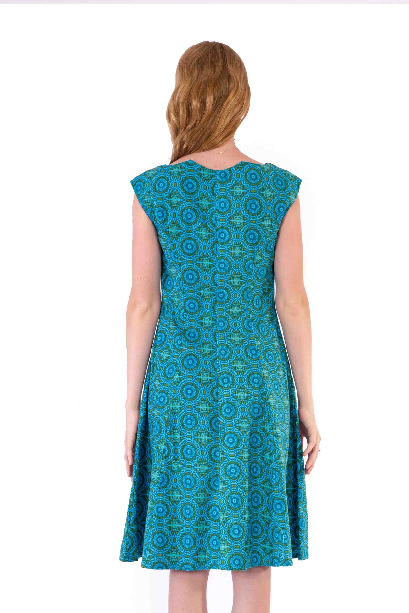 Gracie Dress - Aztec Turquoise - OM Designs