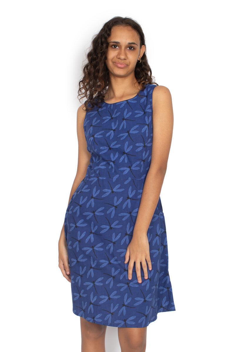 Lisa Dress - MIDNIGHT DRAGONFLY - OM Designs