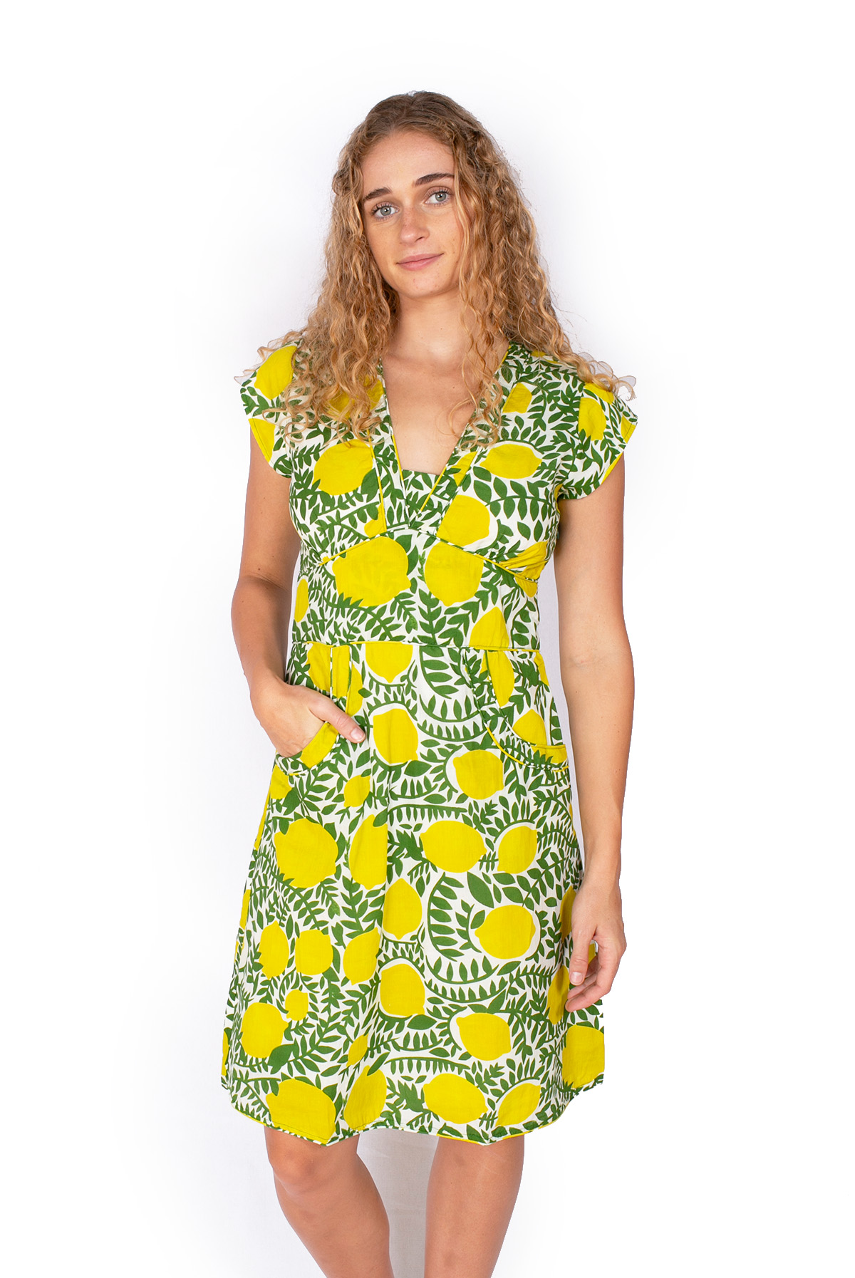 Aimee Dress - ZESTY LEMONS - OM Designs